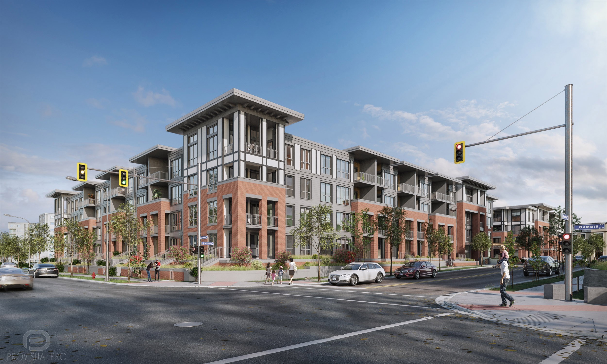 PR Complex - 3D Visualization of Cozy Residential Buildings