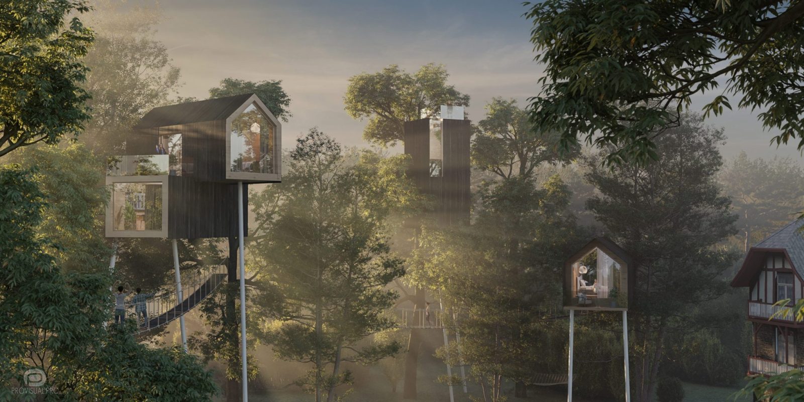 3D Visualization Exterior of Spa, Belgium